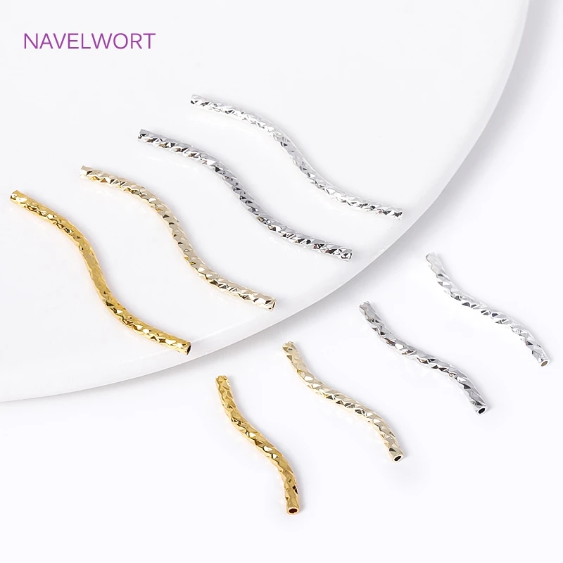30-60-lot-14K-18K-Gold-Plated-S-Shape-Curved-Tube-Brass-Twisted-Tube ...