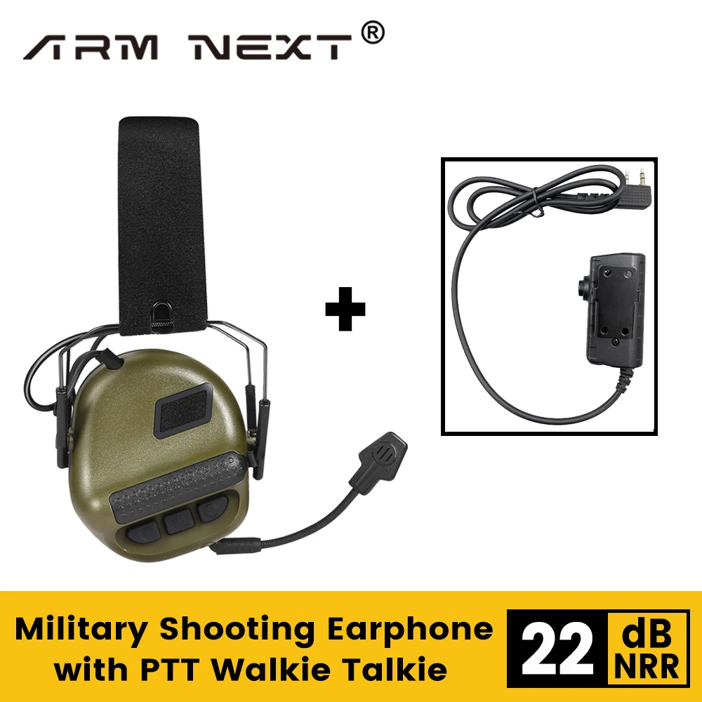 ARM-NEXT-auriculares-t-cticos-electr-nicos-adaptador-PTT-protecci-n-de ...