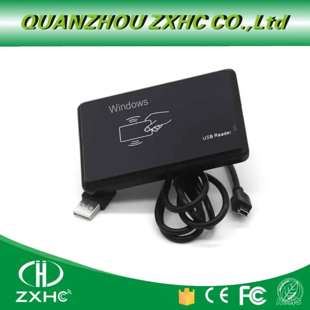 125KHz Mini USB RFID Proximity ID Card Reader For TK4100 EM4100 Key Tag ...
