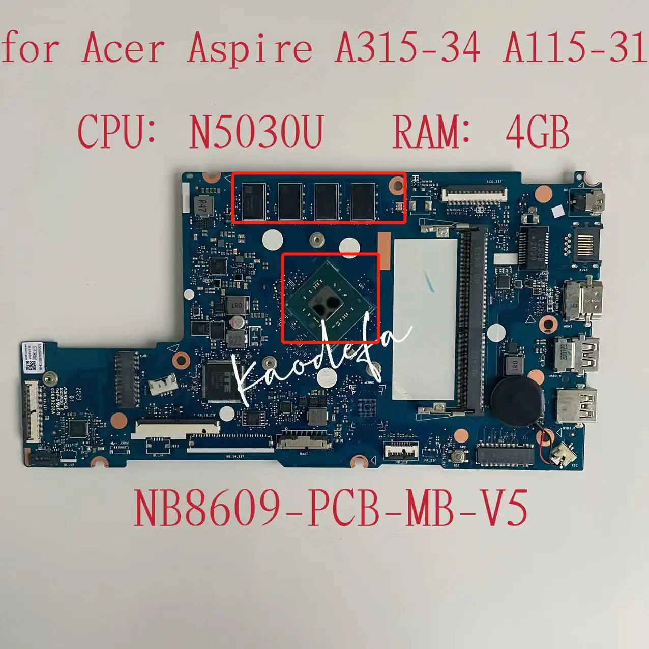 A315-34 Mainboard for Acer Aspire A115-31 Laptop Motherboard CPU:N5030U ...