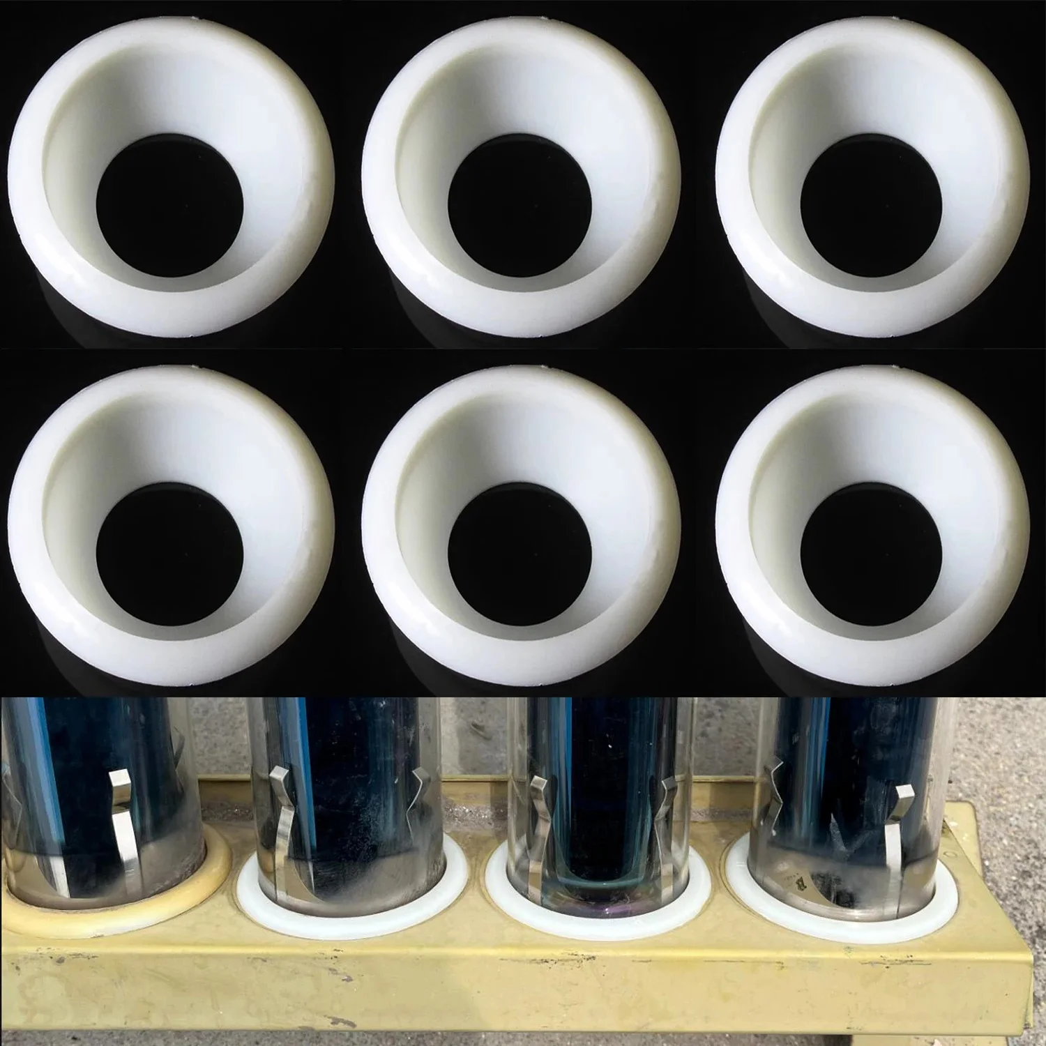 20 PCS / Lot ABS Holders for Vacuum Tubes Plastic Bottom Support Cup ...