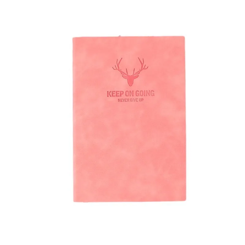 A5-Thickened-Deer-Head-Notebook-Business-PU-Soft-Leather-Notepad-With ...
