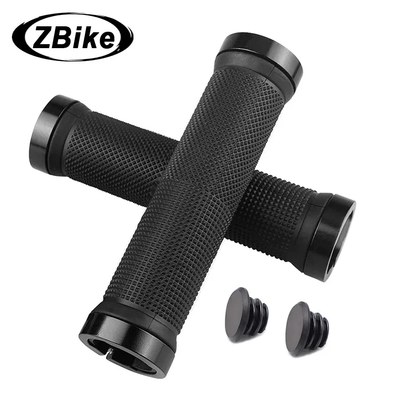 Bike-Handlebar-Grips-Double-Lock-on-Bicycle-Handle-Bar-Rubber-Hand-Grip-Suitable-For-Folding ...