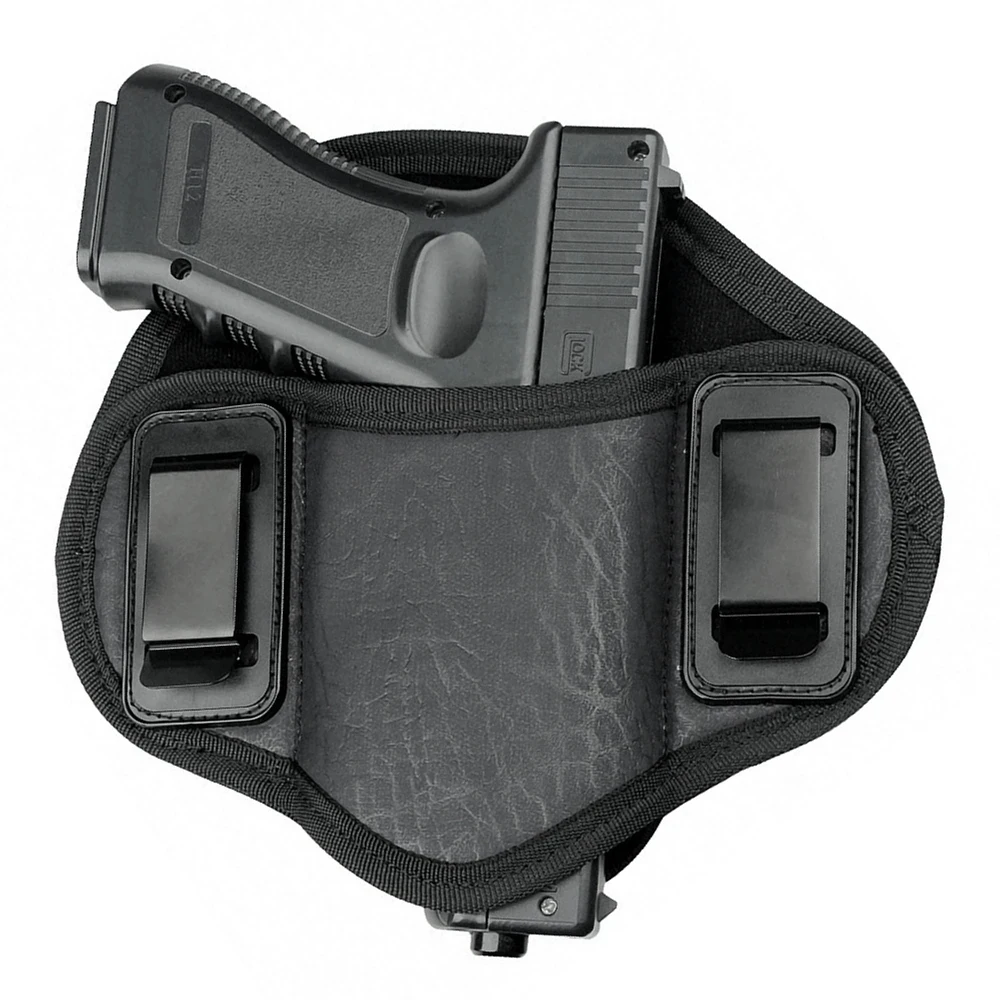 Pistol Holster PU Leather Concealed Carry Right-hand Belt Clip IWB Gun ...