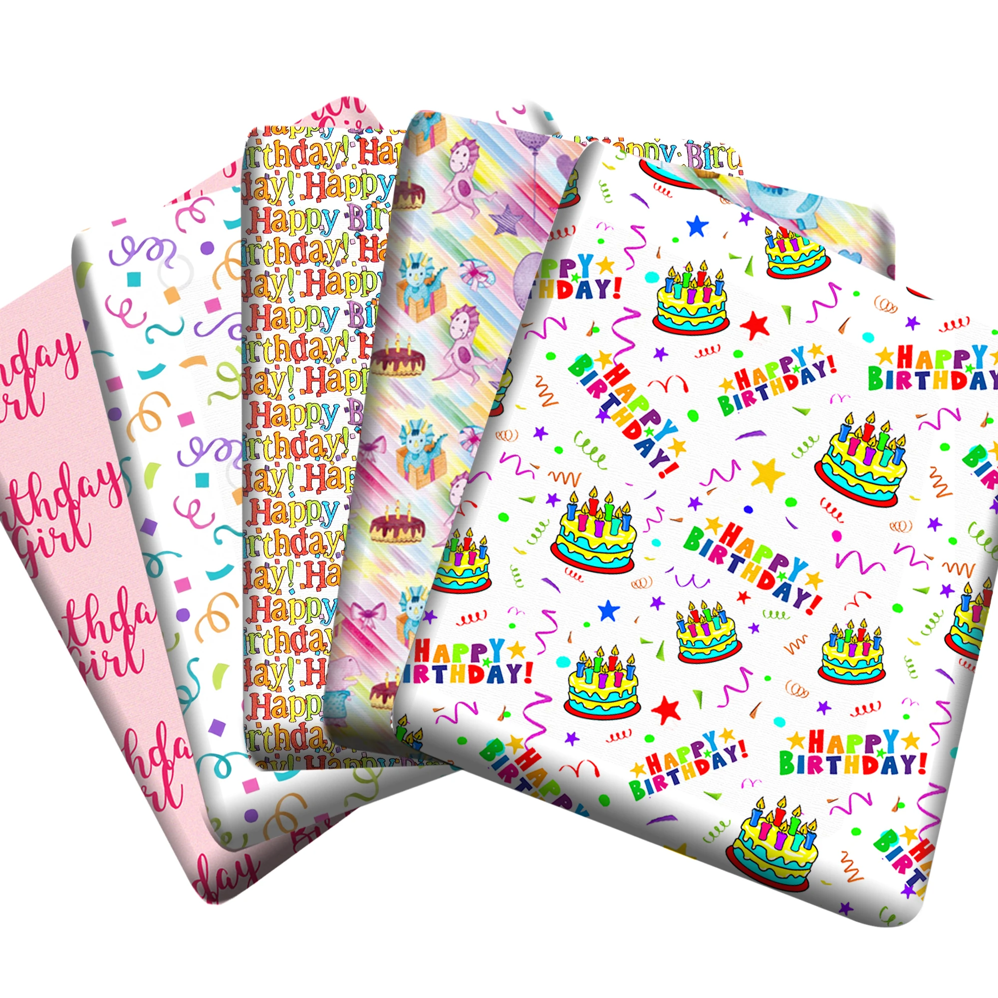50x145cm-Happy-Birthday-Cotton-Fabric-Cloth-Sewing-Quilting-Fabrics ...