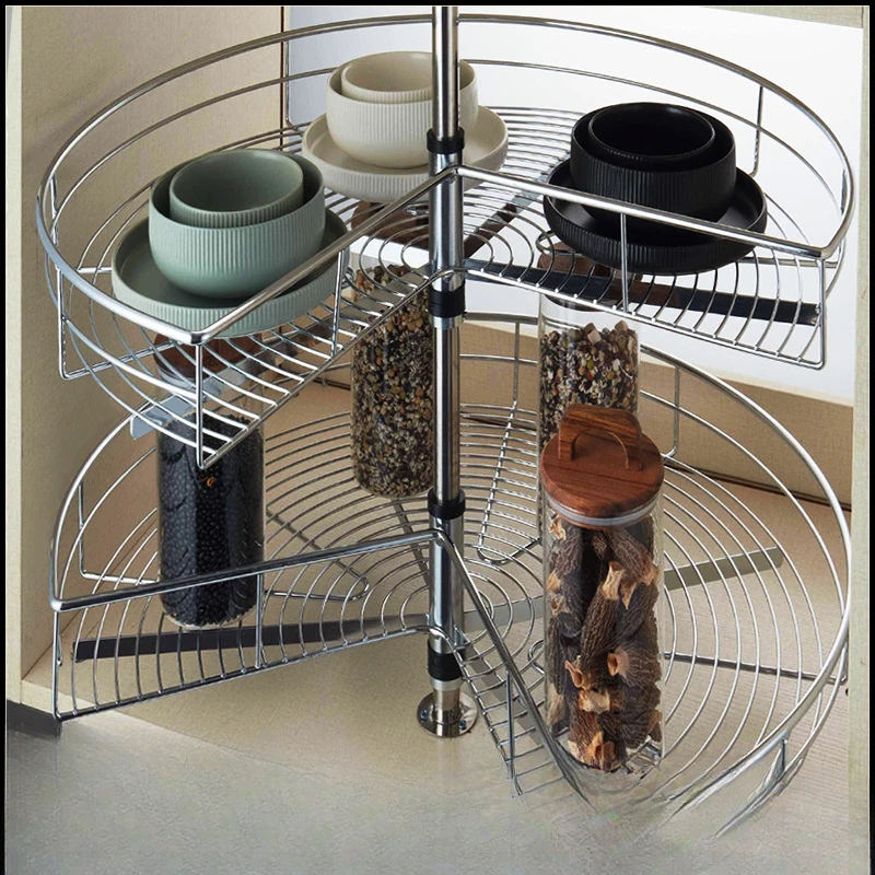 Cabinet-corner-basket-180-degree-kitchen-270-degree-basket-rotating ...