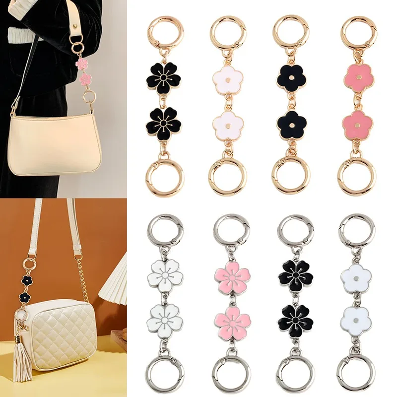 1/3/5PCS Daisy and Cherry Blossom Pattern Bag Extension Chain Crossbody ...