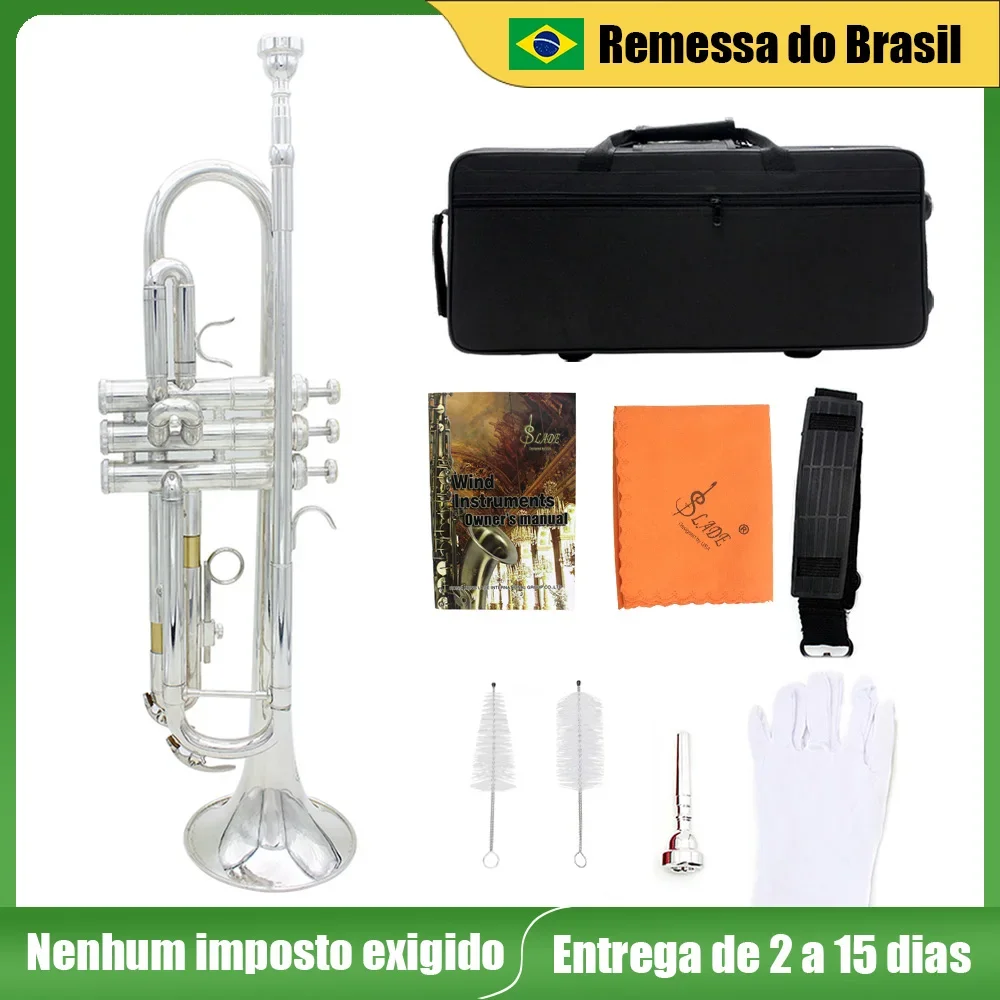 SLADE-Brass-Body-Bb-Trompete-Trompete-Profissional-Trompete-Musical ...