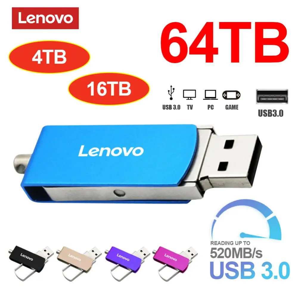 Lenovo-Metal-USB-Flash-Drive-64TB-16TB-Real-Capacity-Pen-Drive-4TB ...