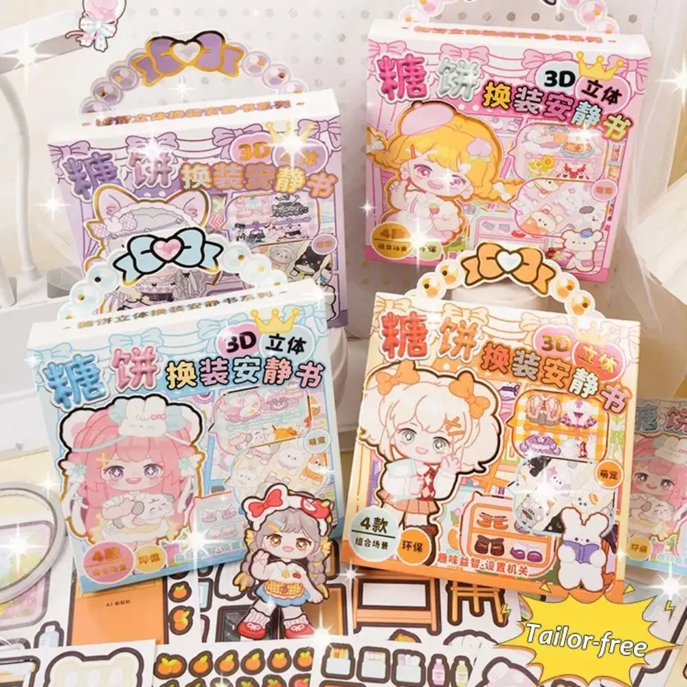 Costume-Game-DIY-Puzzle-3D-Sticker-Book-Cardboard-Handmade-Pretend-Play ...