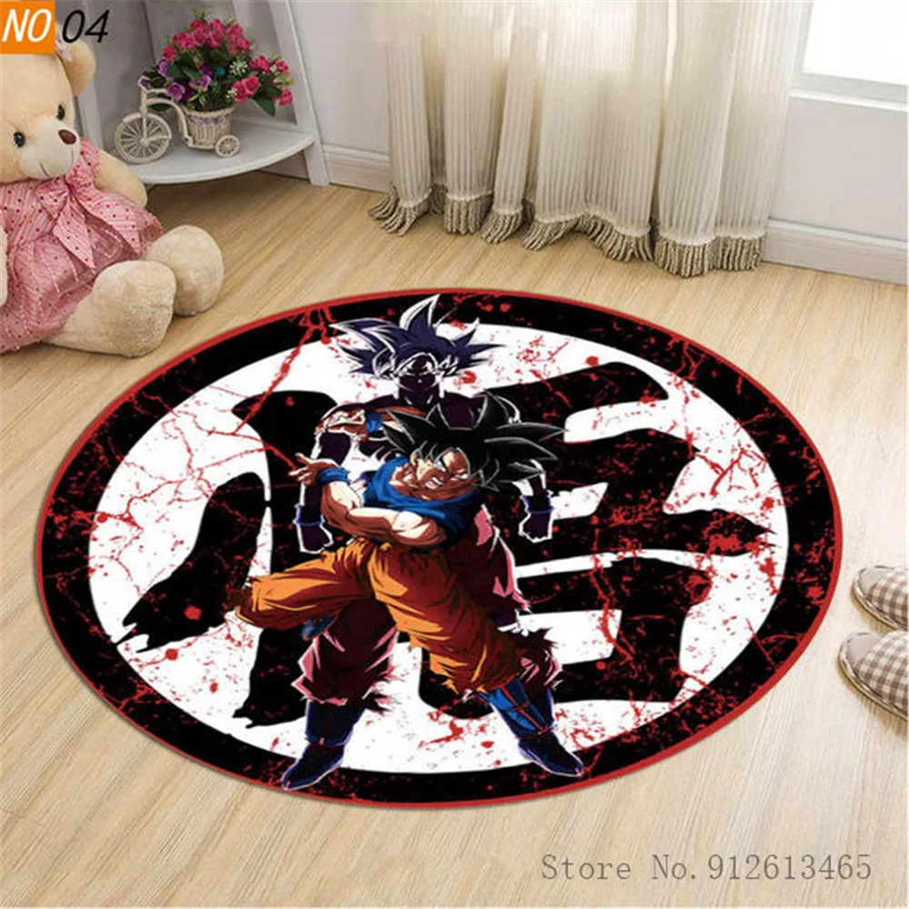 3d anime dragon ball z impresso tapetes redondos para sala de estar ...