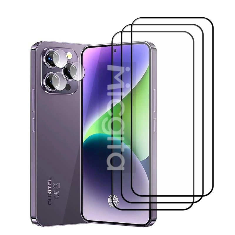 Full Glue Screen Protector For Oukitel P1 Smartphone Glass 6.7"Anti ...
