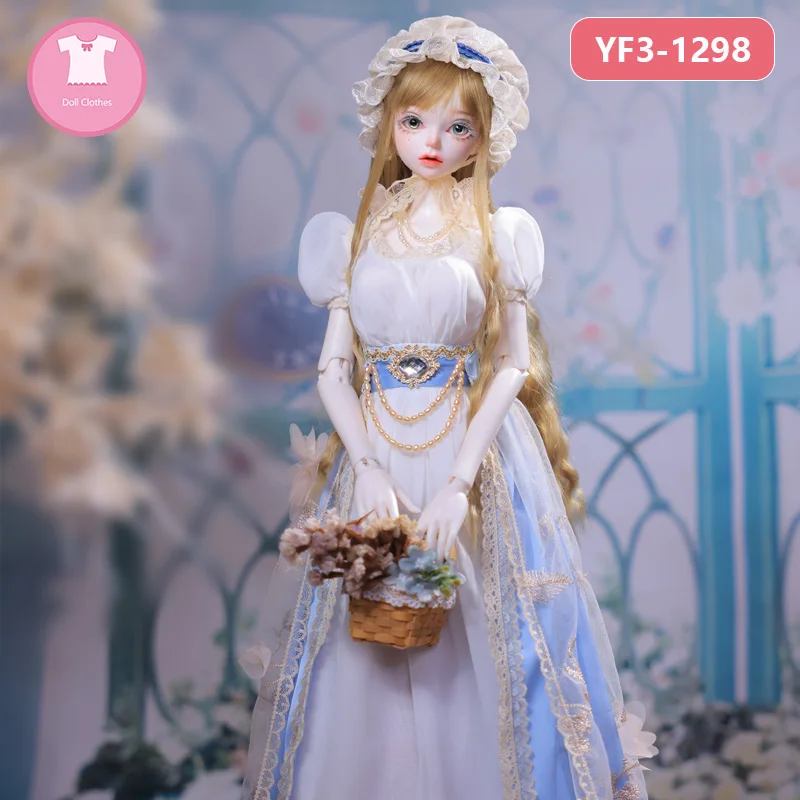 BJD Clothes 1/3 Momo Luzu Girl Body European Court Style Gauze Skirt ...