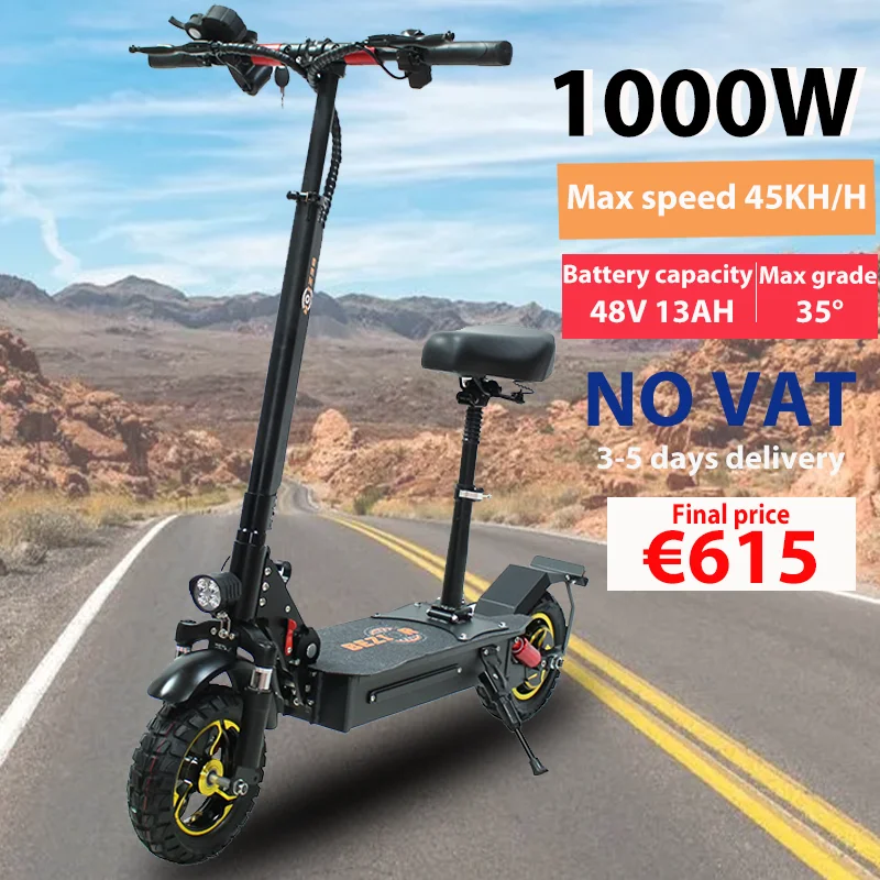 Max-Speed-45Km-h-48V1000W13AH-S1-Electric-Scooters-Folding-With-Seats ...