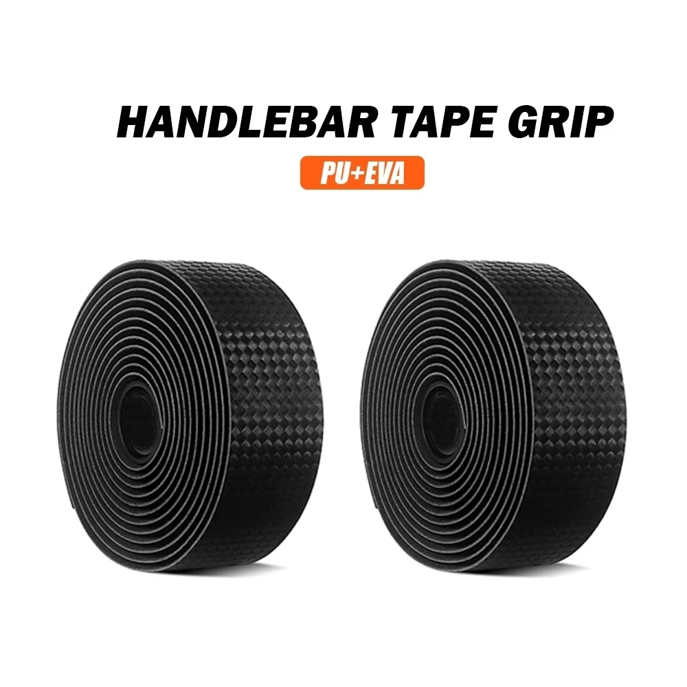 New Road Bike Tape Bicycle Handlebar Tapes Non-slip Breathable Comfortable 3K Carbon Woave PU ...
