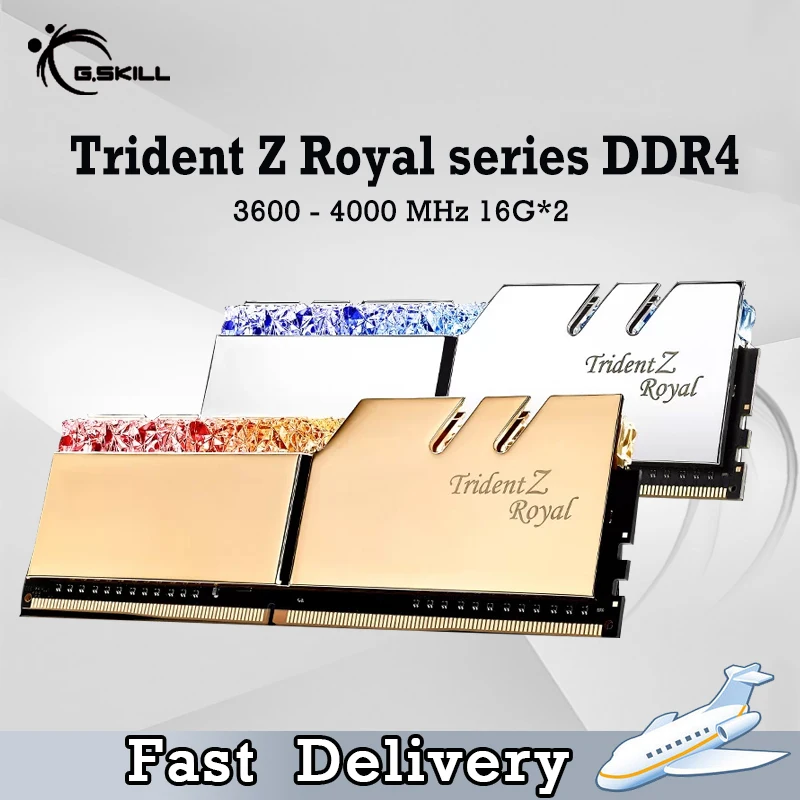 G.SKILL 로얄 홀버드 라이트 바, 데스크탑 컴퓨터 메모리 바, RGB 3600, 4000 MHz DDR4, 16GB, 32GB, 64GB| | - AliExpress