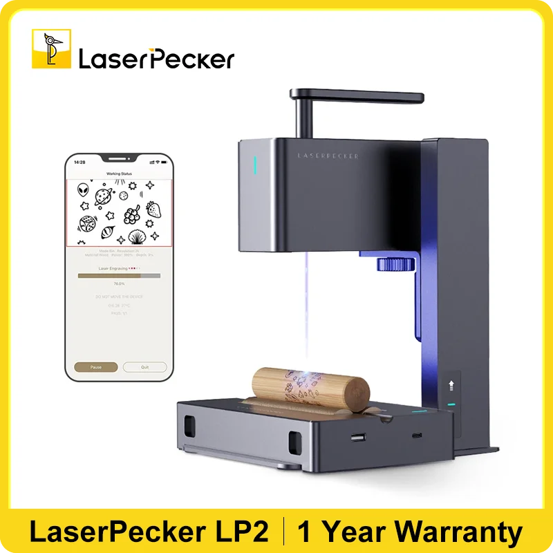 LaserPecker-2-Laser-Engraver-Portable-Wood-Engraving-Machine-DIY-Logo ...