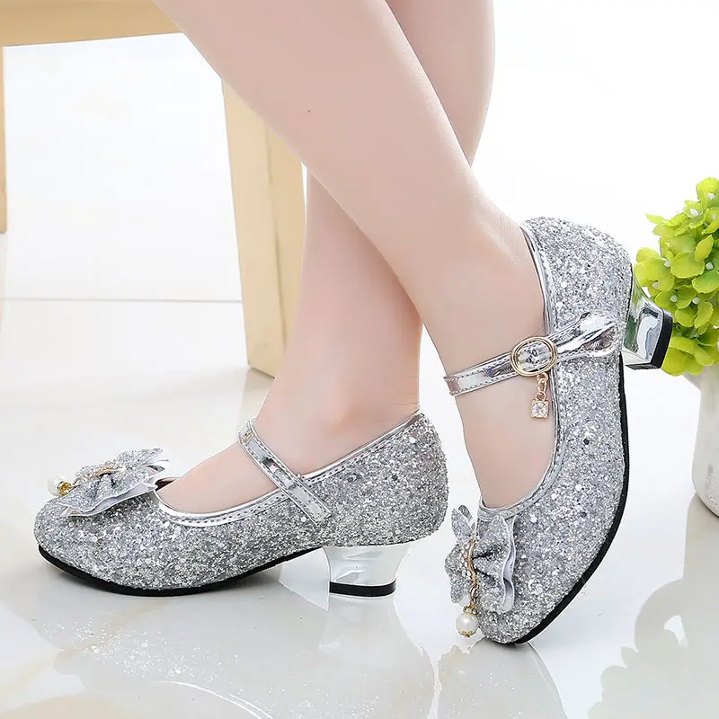 Girls Rhinestone Pageant Shoes
