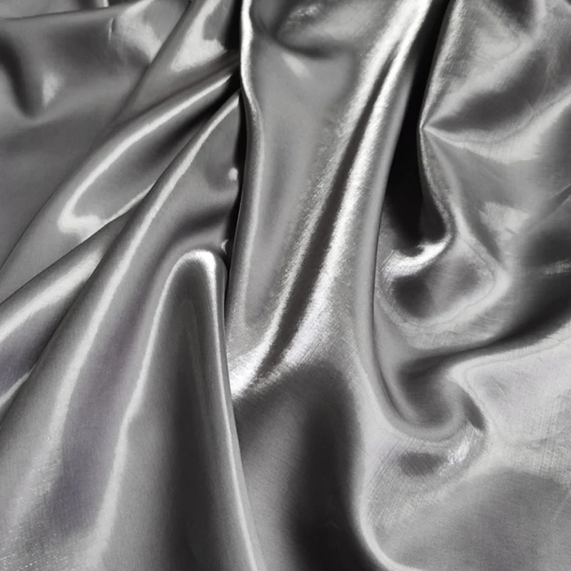 Shiny Silver Fabric