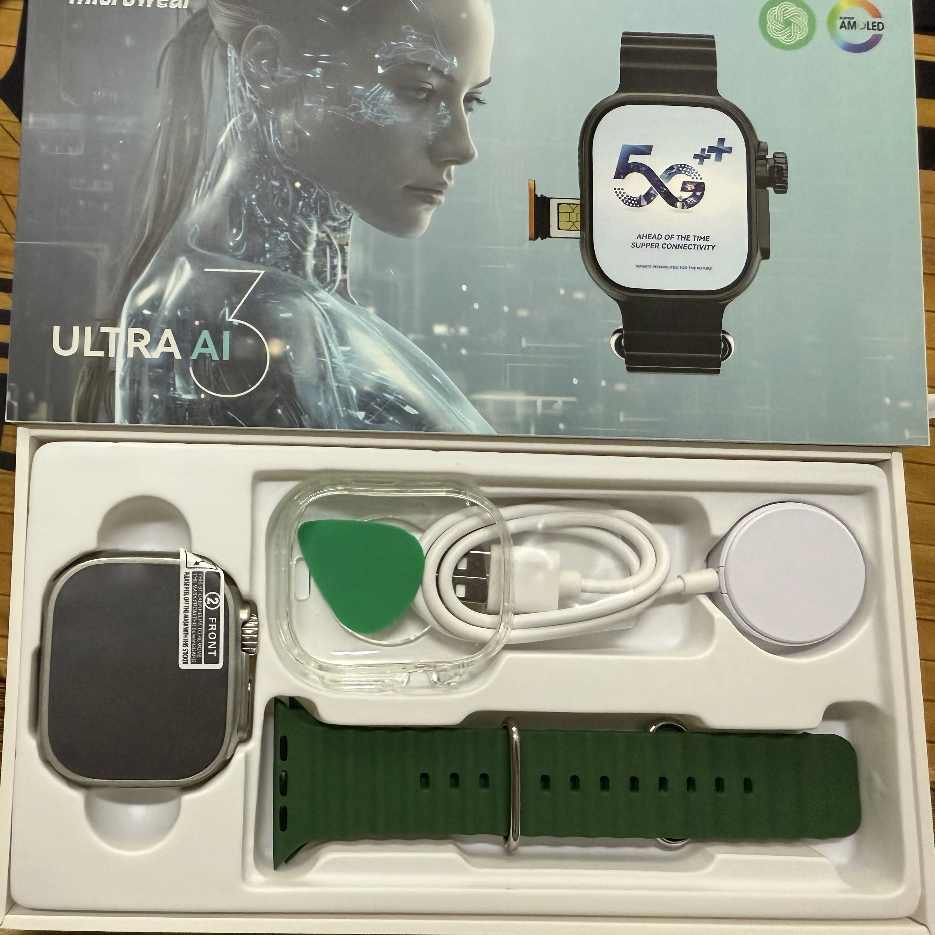 Microwear Ultra Ai3 Smartwatch 5G 180 ° Cámara giratoria Google Play ...