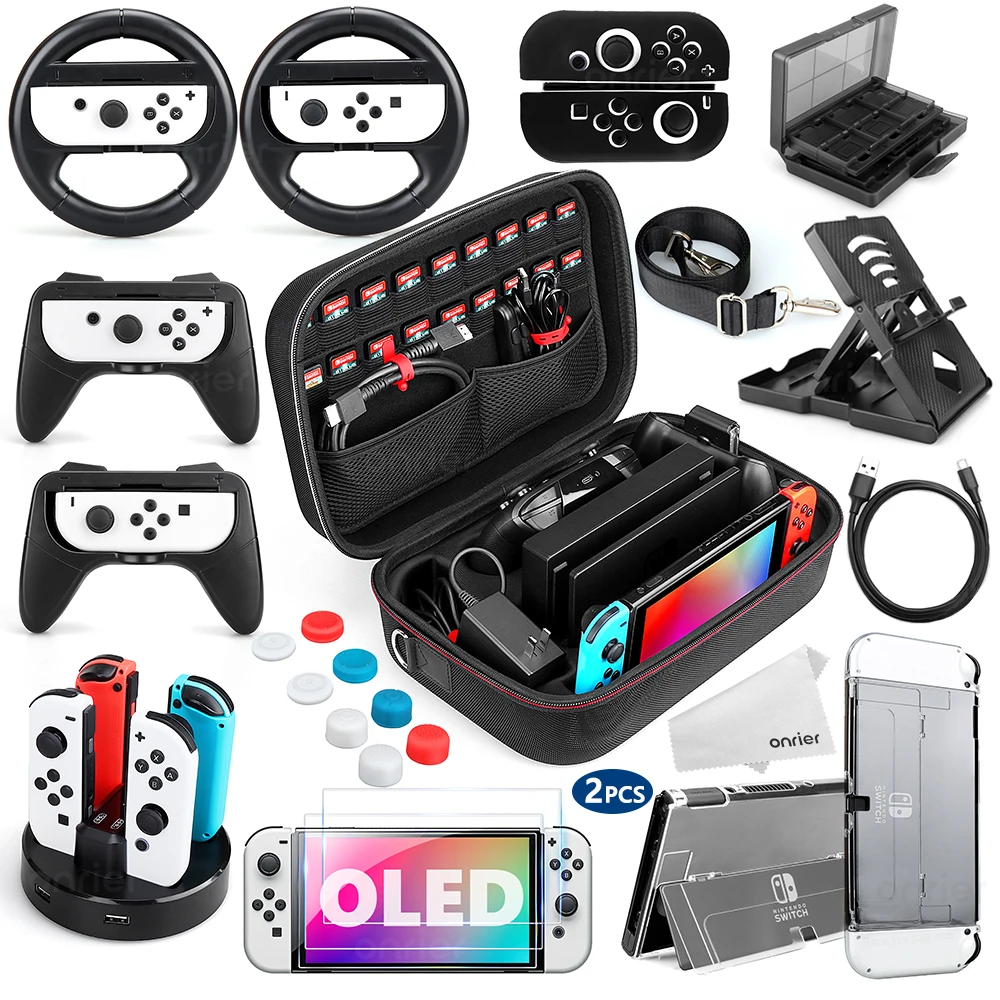 Onrier-for-Nintendo-Switch-OLED-Storage-Bag-Travel-Hard-Carrying-Case ...