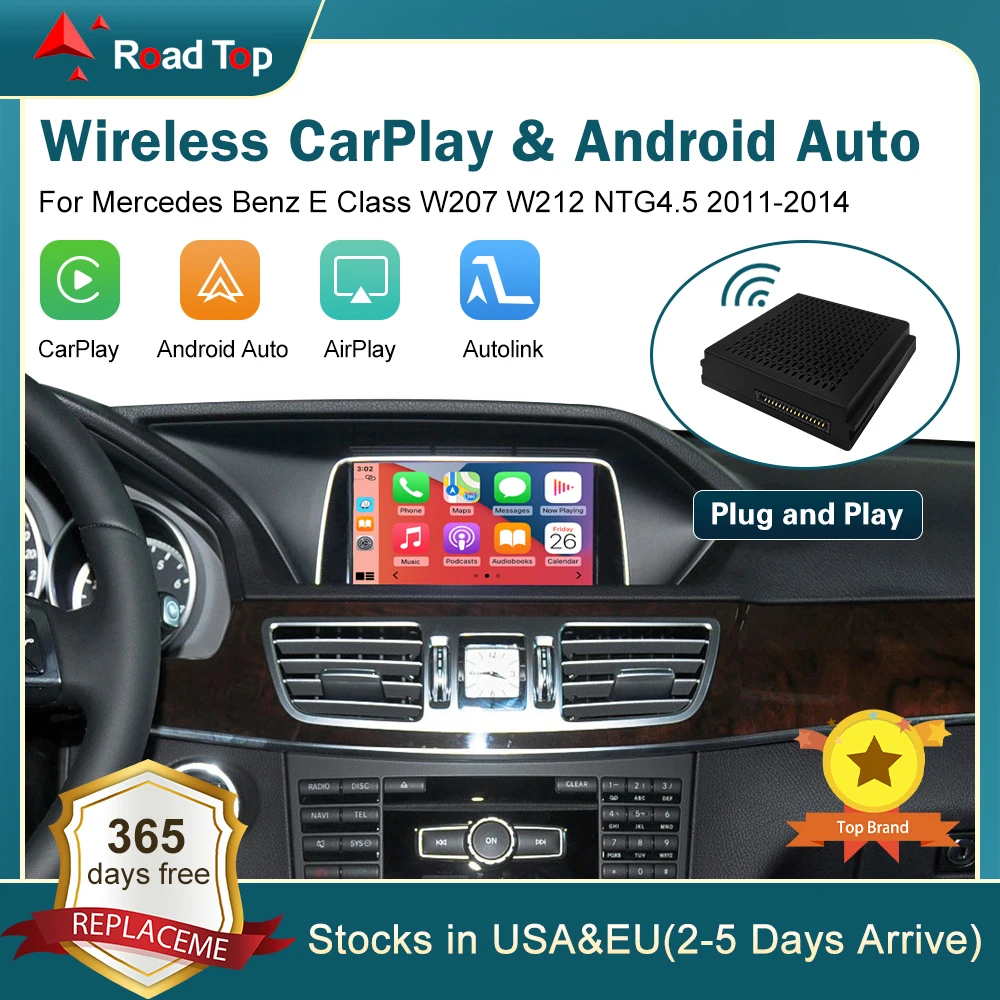 Wireless-CarPlay-AI-Box-for-Mercedes-Benz-Class-E-W207-W212-NTG-4-5 ...