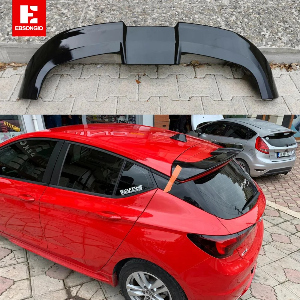 For-Opel-Astra-K-2015-2021-Hgh-Quality-Carbon-Fiber-Look-ABS-Spoiler ...