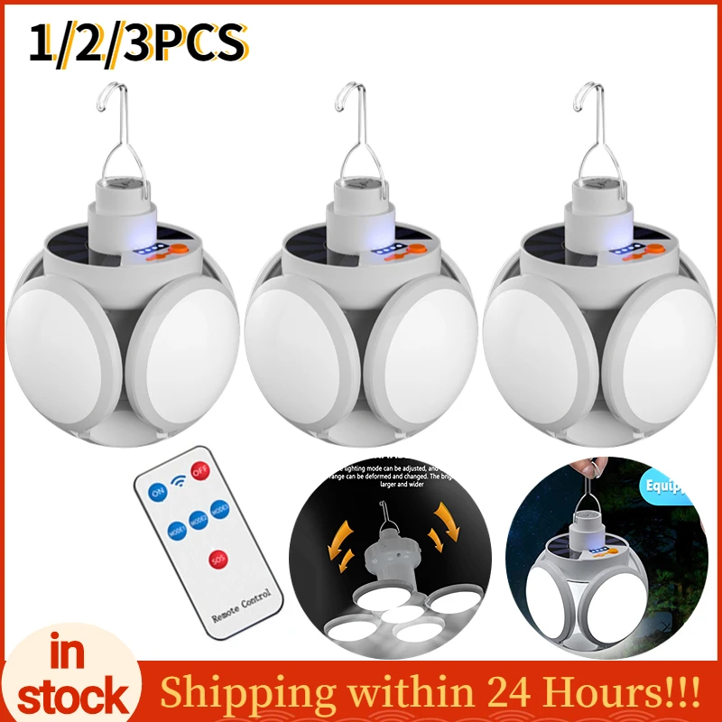 500lm Tragbare Laternen Camping Lampe USB Aufladbare Solar Powered ...