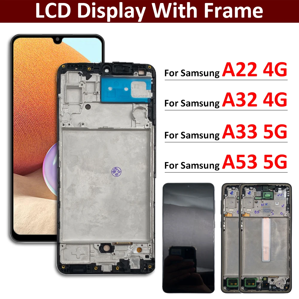 Samsung-i-in-yeni-LCD-Frame-A22-A33-A53-4G-5G-LCD-ekran-dokunmatik ...