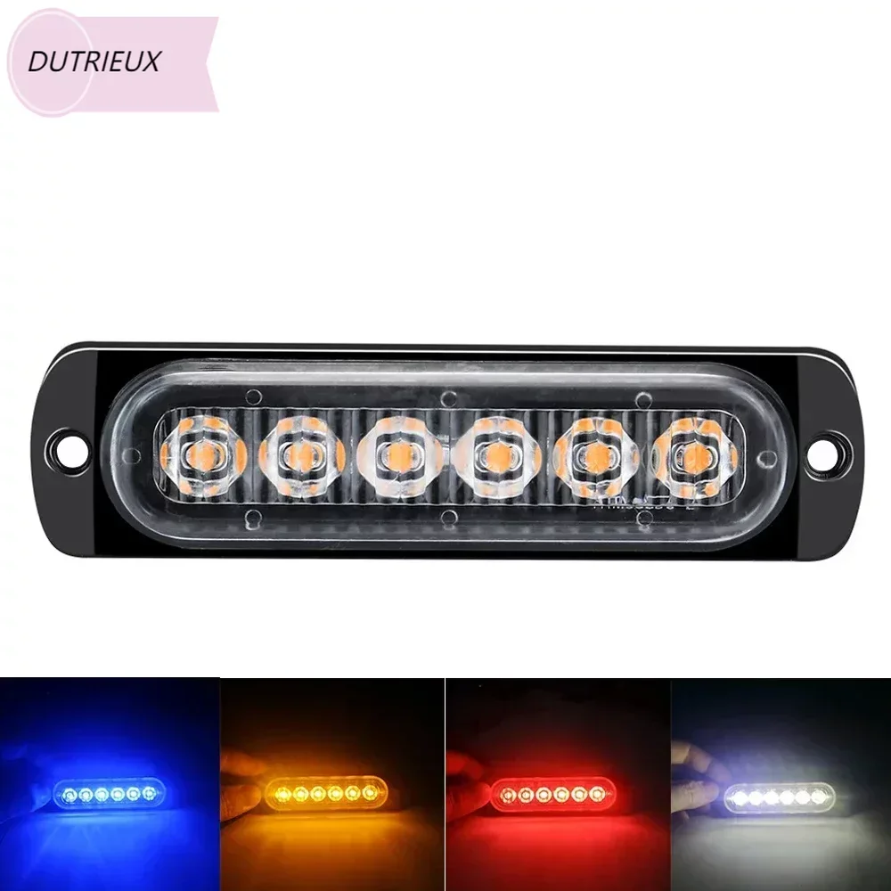 led strobe light Flashing Grille Lights Car emergency light 6LED WARN ...