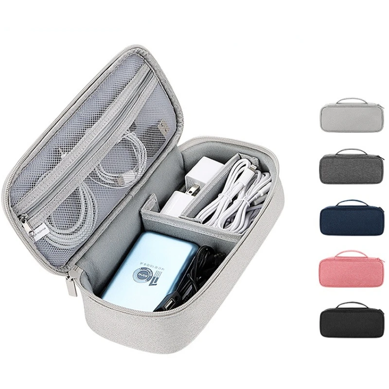 Travel Portable Data Cable Storage Bag Organizer of Mobile Phone Bag U ...