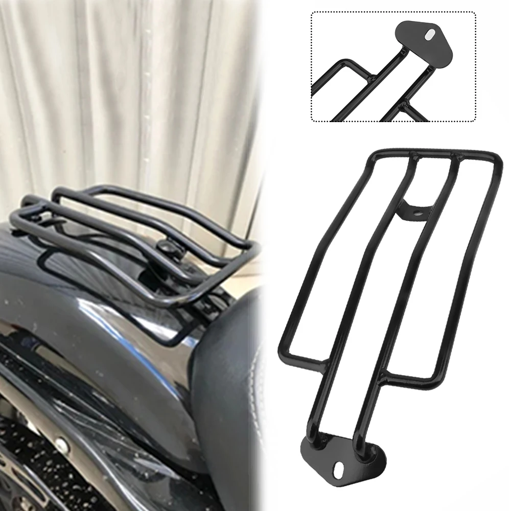 Motorcycle-Rear-Fender-Solo-Seat-Luggage-Rack-Support-Shelf-For-Harley ...