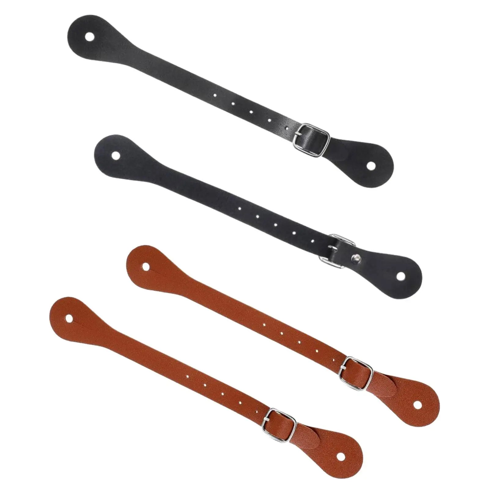 Spur-Straps-Boot-Straps-Set-of-2-Cowboy-Cowgirl-with-Metal-Buckle-Spur ...
