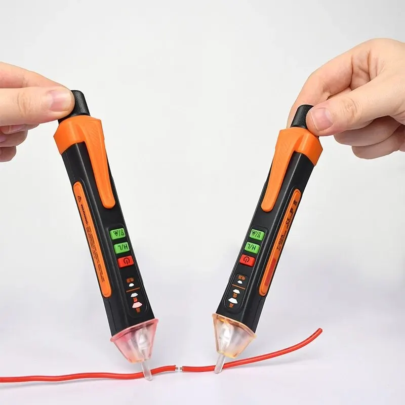 Non-Contact Voltage Tester 12-1000V AC Voltage Checker Pen Orange Smart ...
