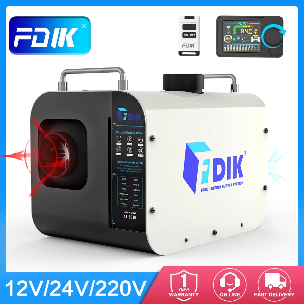FDIK-Diesel-Heater-5KW-All-In-One-12V-24V-220V-Car-Parking-Heater ...