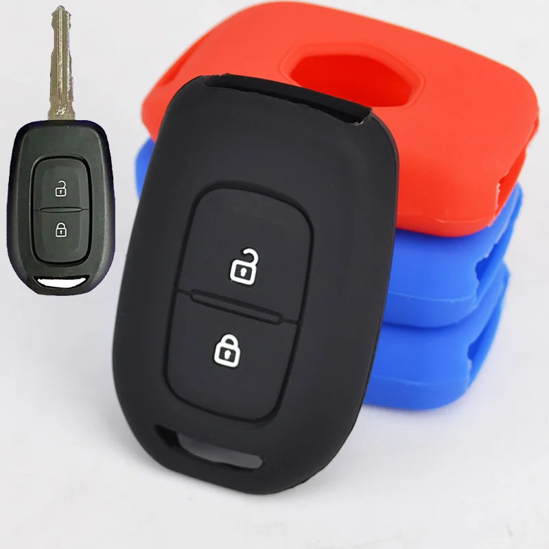 2 Button Silicone Remote Key Fob Case Cover Fit For 2016 2017 Renault ...