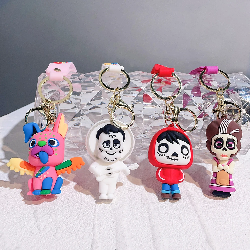 Disney-Cartoon-Coco-Figure-Cute-Silicone-Keychain-Hector-Rivera ...