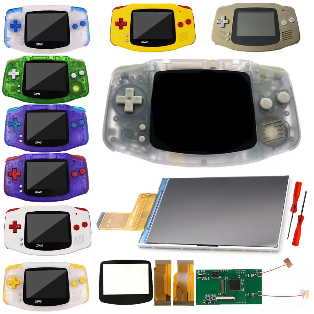 Easy-Install-3-Inch-Drop-in-GBA-V5-LCD-Highlight-IPS-Screen ...