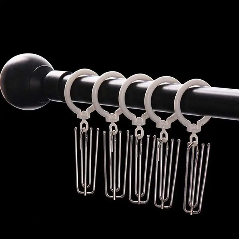 30 Pcs 4-Prong Hooks Pleating Curtain Hanging Curtain Hooks Cloth With ...