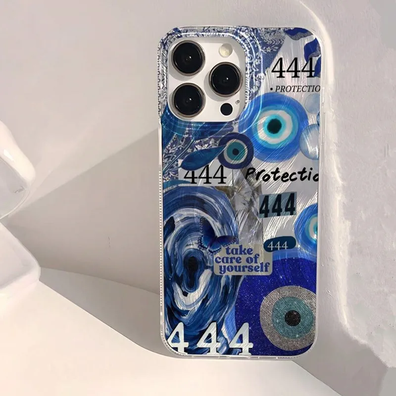 Evil Eye & Butterfly Collage Phone Case for Samsung Galaxy S25 S24 S23 ...
