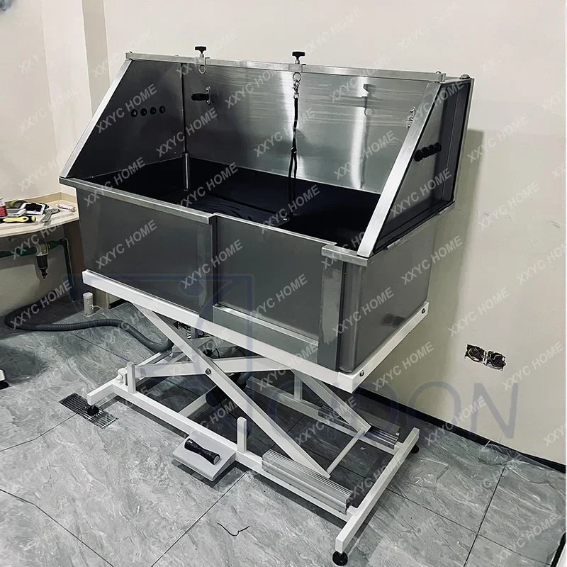 Pet-Electric-Bathtub-Dog-Washing-Large-Dog-Bath-Basin-Stainless-Steel ...