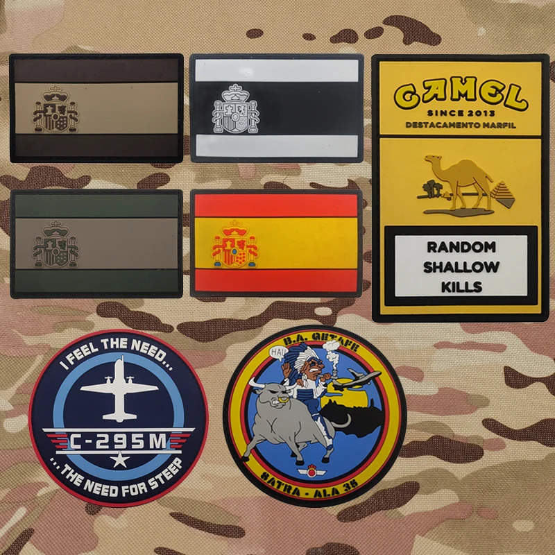 PVC-Rubber-Patch-para-bolsa-de-ombro-militar-e-chap-u-remendo-de ...