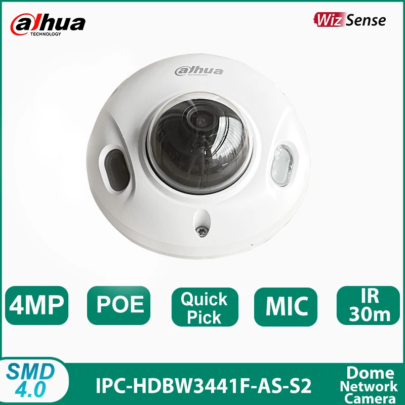Dahua-IPC-HDBW3441F-AS-S2-4MP-Mini-Starlight-POE-IP-Camera-Support ...