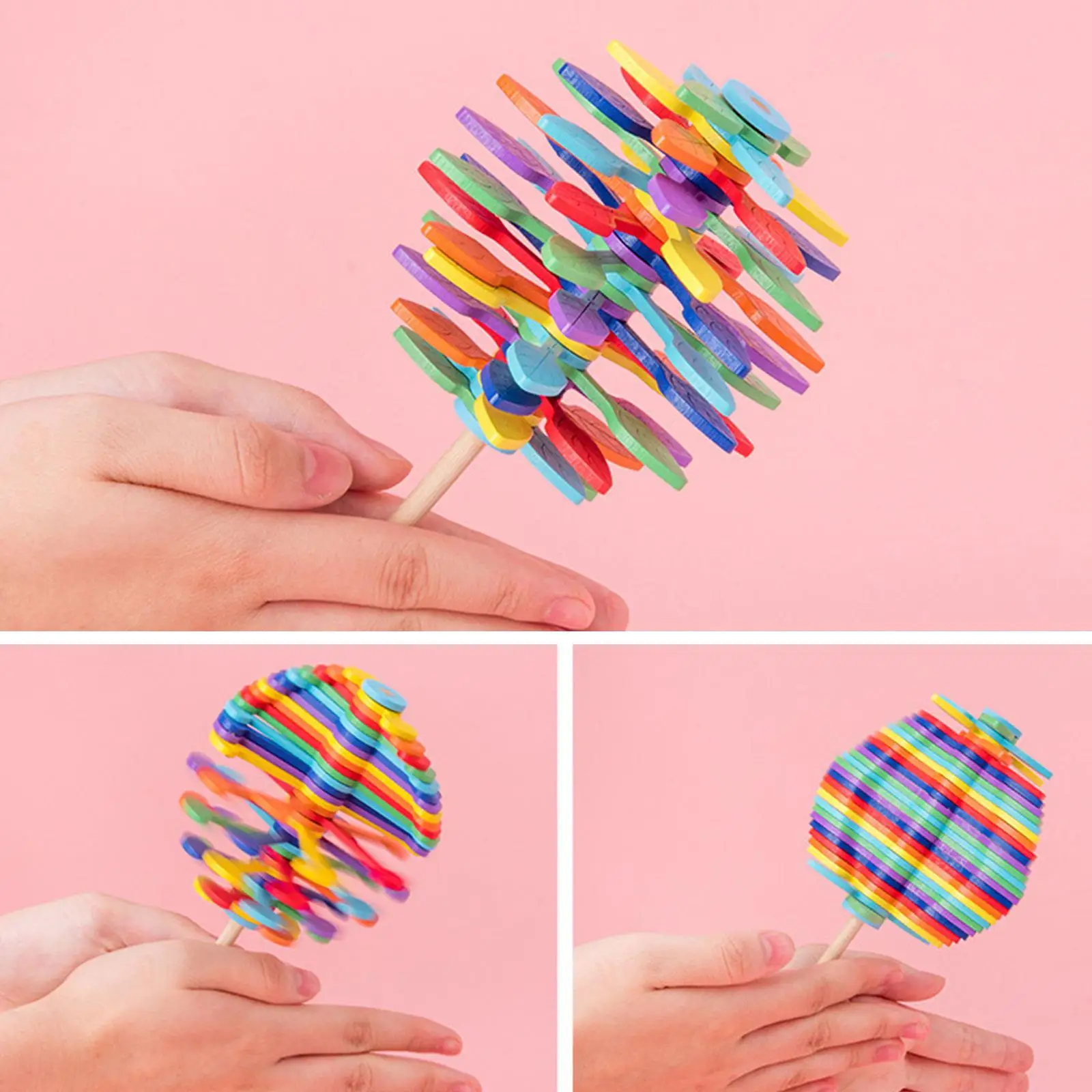 Wood Spinning Lollipop Magic Wand - Gifts for idea