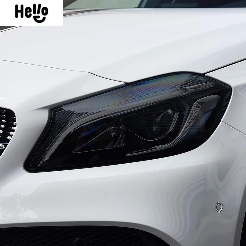 For-Mercedes-Benz-A-Class-W176-A45-AMG-Car-Headlight-Protective-Film ...