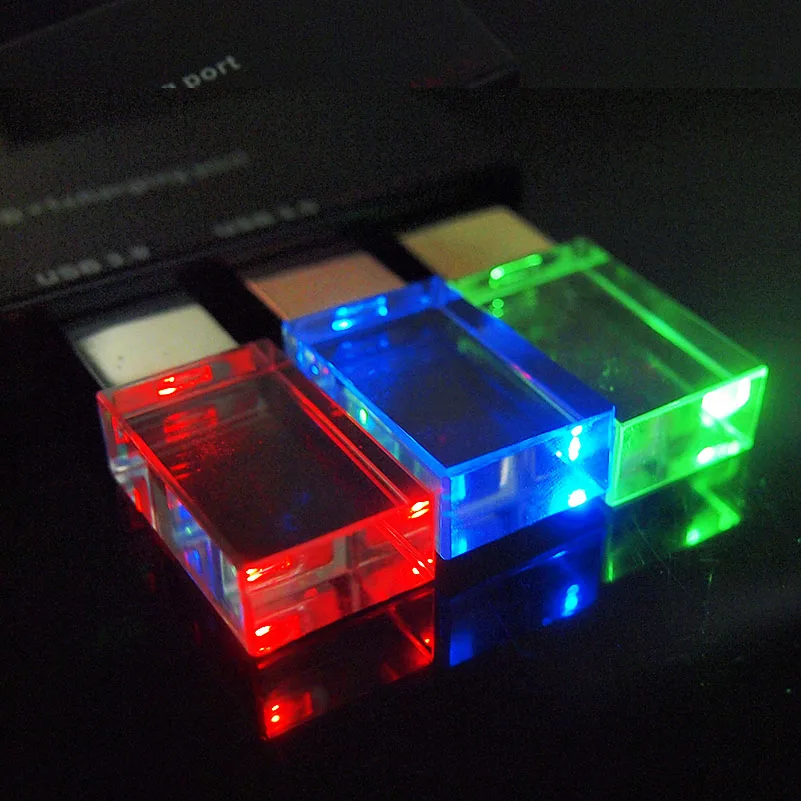 Usb Crystal Free Customized Logo | Usb Flash Drive Crystal Glass ...