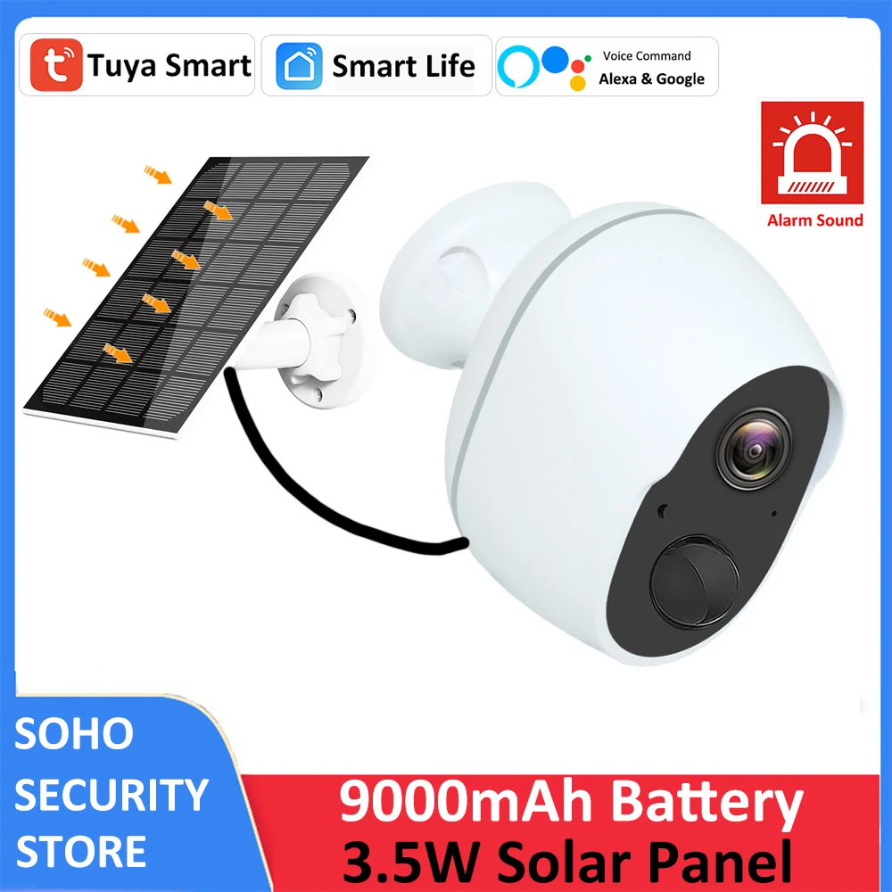 Ip Camera Outdoor Wifi Rechargeable Battery | 1080p Solar Ip Camera ...