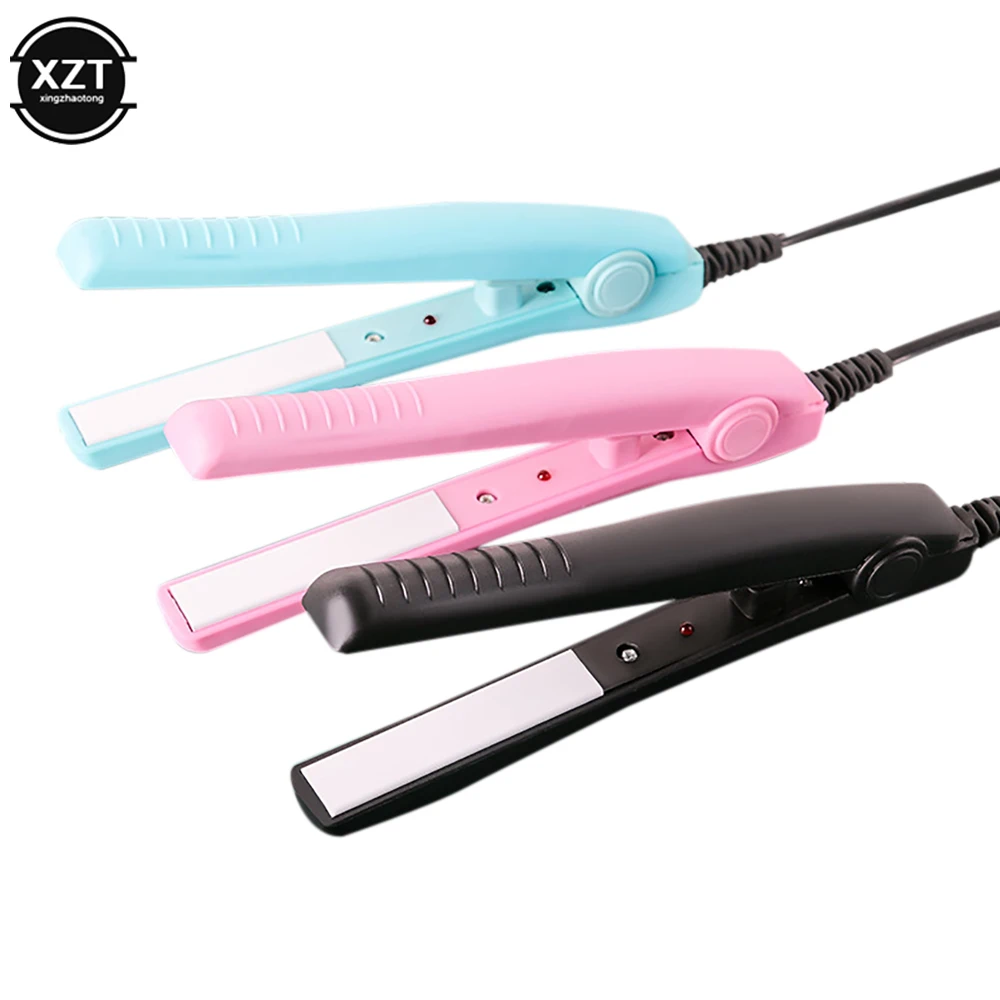 Portable 2 in 1 Curling Iron Ceramic Curling Iron and Straightener Mini ...