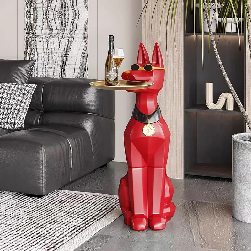 Christmas-Decoration-Doberman-Dog-Sculptures-Figurines-Modern-Home ...