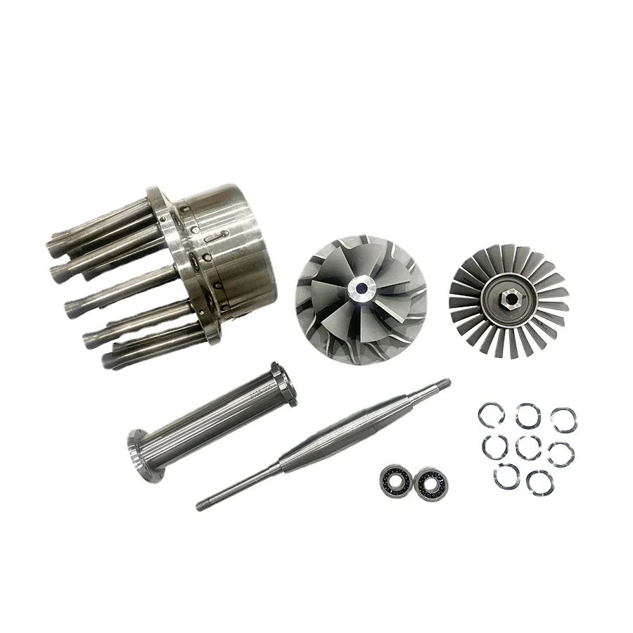 Alta precisão 40kg impulso rc jet motor todas as peças mini turbo jet ...